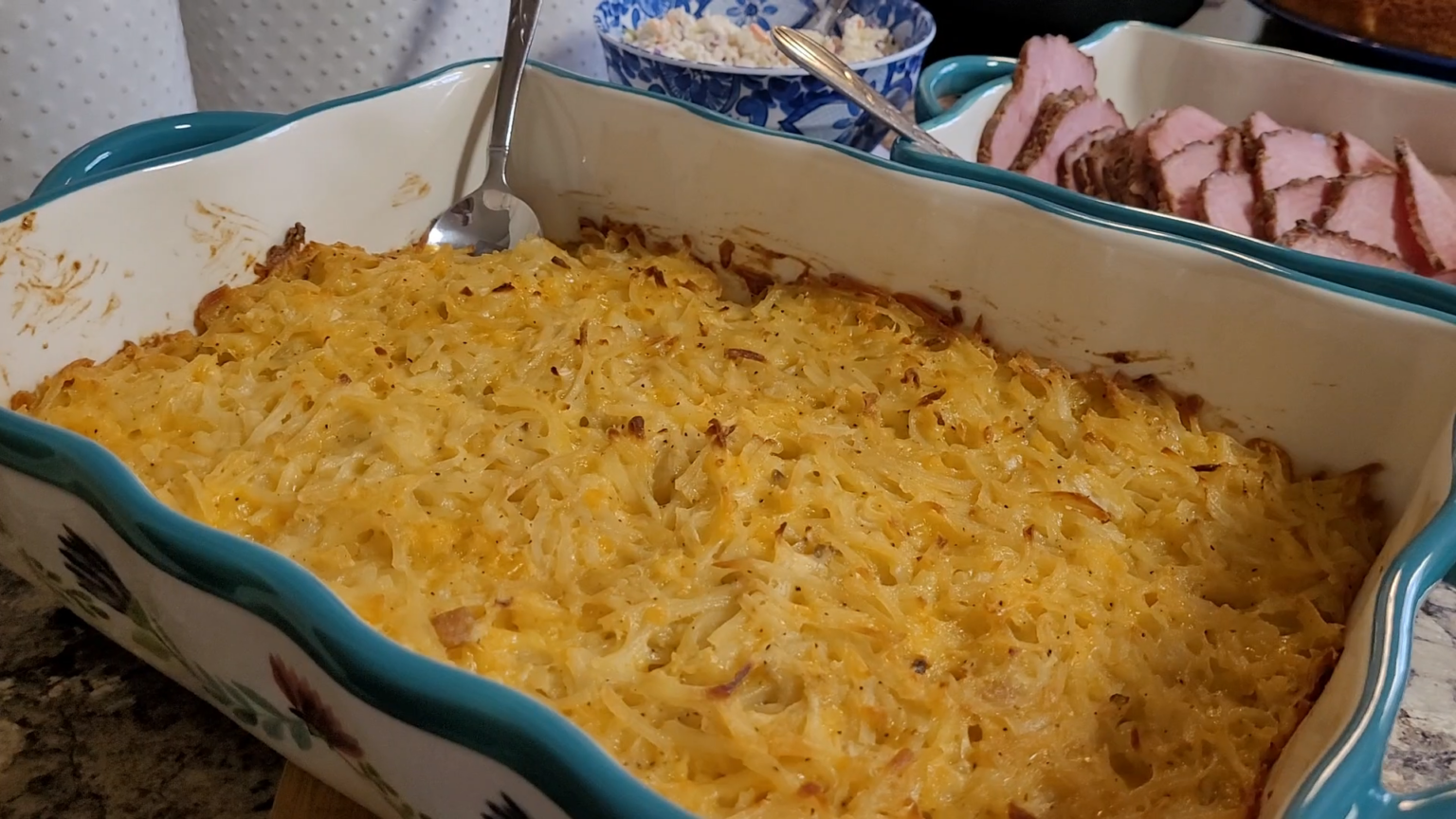 Cracker Barrel Hashbrown Potato Casserole - In the Kitchen with Momma Mel