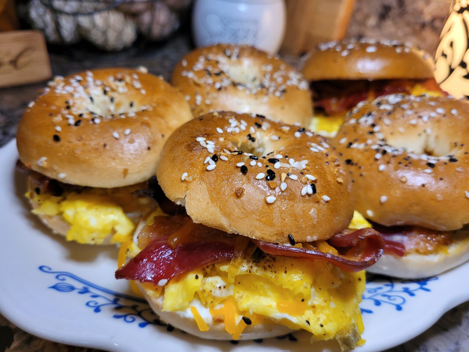 Everything Bagel Breakfast Sliders with Bacon Egg & Cheese - In the ...